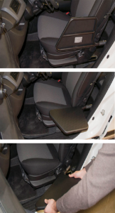 Seating for disabled vehicles and seating devices